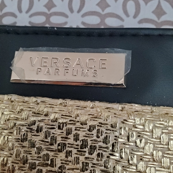 Versace Parfums | Bags | Versace Parfums Gold Large Size Tote Bag ...